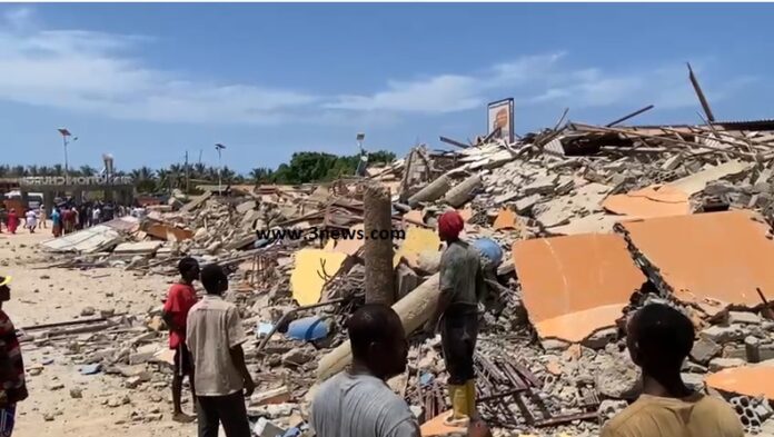 Three-storey church building collapses at Bortianor in the Greater ...