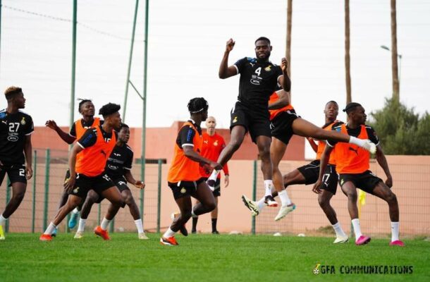 Black Stars Begin Training Camp for International Friendlies